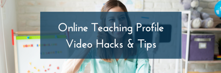 Create an Online Teaching Profile Video that Wins Students - Online ...