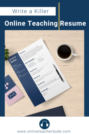 How to Write a Killer Online English Teaching Resume (with Template ...